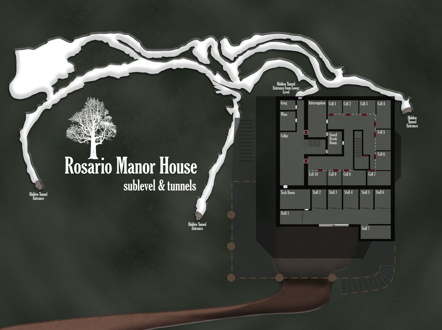 Map: Rosario Manor House – Designer Geek
